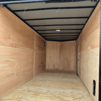 Titanium Cargo 7×16 Tandem Axle Black Enclosed Trailer with Blackout ...