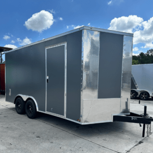 Titanium Cargo 8.5×16 Tandem Axle Charcoal Gray Enclosed Cargo Trailer ...