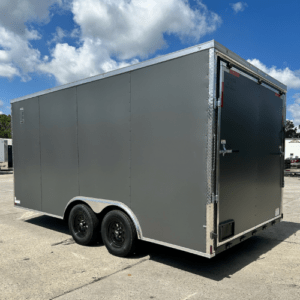 Titanium Cargo 8.5×16 Tandem Axle Charcoal Gray Enclosed Cargo Trailer ...