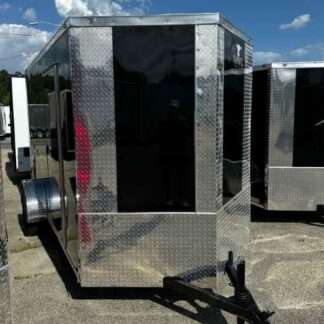 Anvil 6×12 Single Axle Enclosed Black PolyCor Trailer ‣ Boss Cargo Trailers