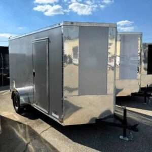 Anvil 6×12 Single Axle Enclosed Silver Frost PolyCor Trailer ‣ Boss ...