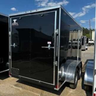 Anvil 6×12 Tandem Axle Enclosed Black PolyCor Trailer ‣ Boss Cargo Trailers