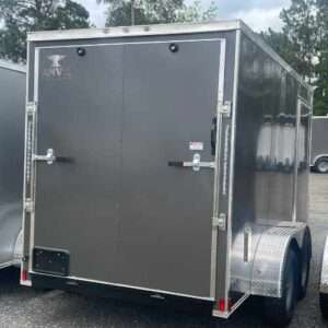 Anvil 6×12 Tandem Axle Enclosed Charcoal Gray PolyCor Trailer ‣ Boss ...