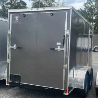 Anvil 6×12 Tandem Axle Enclosed Charcoal Gray PolyCor Trailer ‣ Boss ...