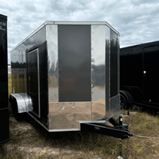 Titanium Cargo 7×16 Tandem Axle Charcoal Gray Enclosed Trailer ‣ Boss ...