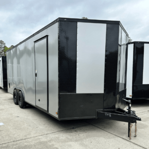 Titanium Cargo 8.5×20 Tandem Axle Silver PolyCor Enclosed Trailer with ...