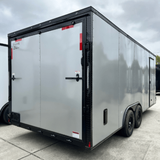 Titanium Cargo 8.5×20 Tandem Axle Silver PolyCor Enclosed Trailer with ...