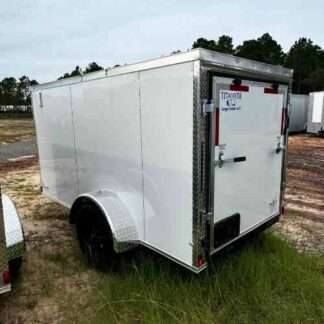 Titanium Cargo 5×10 Single Axle White Enclosed Cargo Trailer ‣ Boss ...