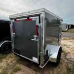 Titanium Cargo 5×8 Single Axle Charcoal Gray Enclosed Cargo Trailer ...