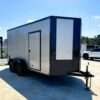 Titanium Cargo 7×14 Tandem Axle Silver Enclosed Trailer with Blackout ...