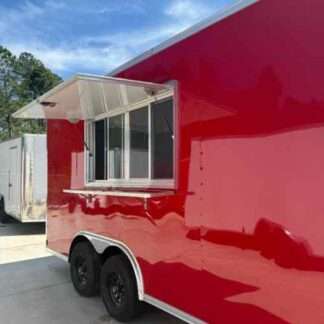 Titanium Cargo 8.5×16 Tandem Axle Red Concession Trailer ‣ Boss Cargo ...