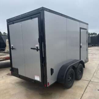 Titanium Cargo 6×12 Tandem Axle Silver Frost Enclosed Trailer with ...